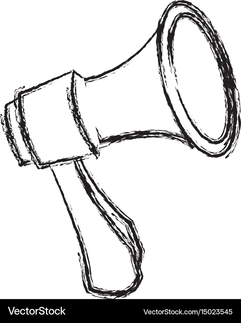 Megaphone loudspeaker alert announce icon Vector Image