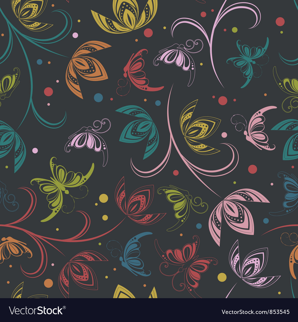 Retro seamless pattern Royalty Free Vector Image