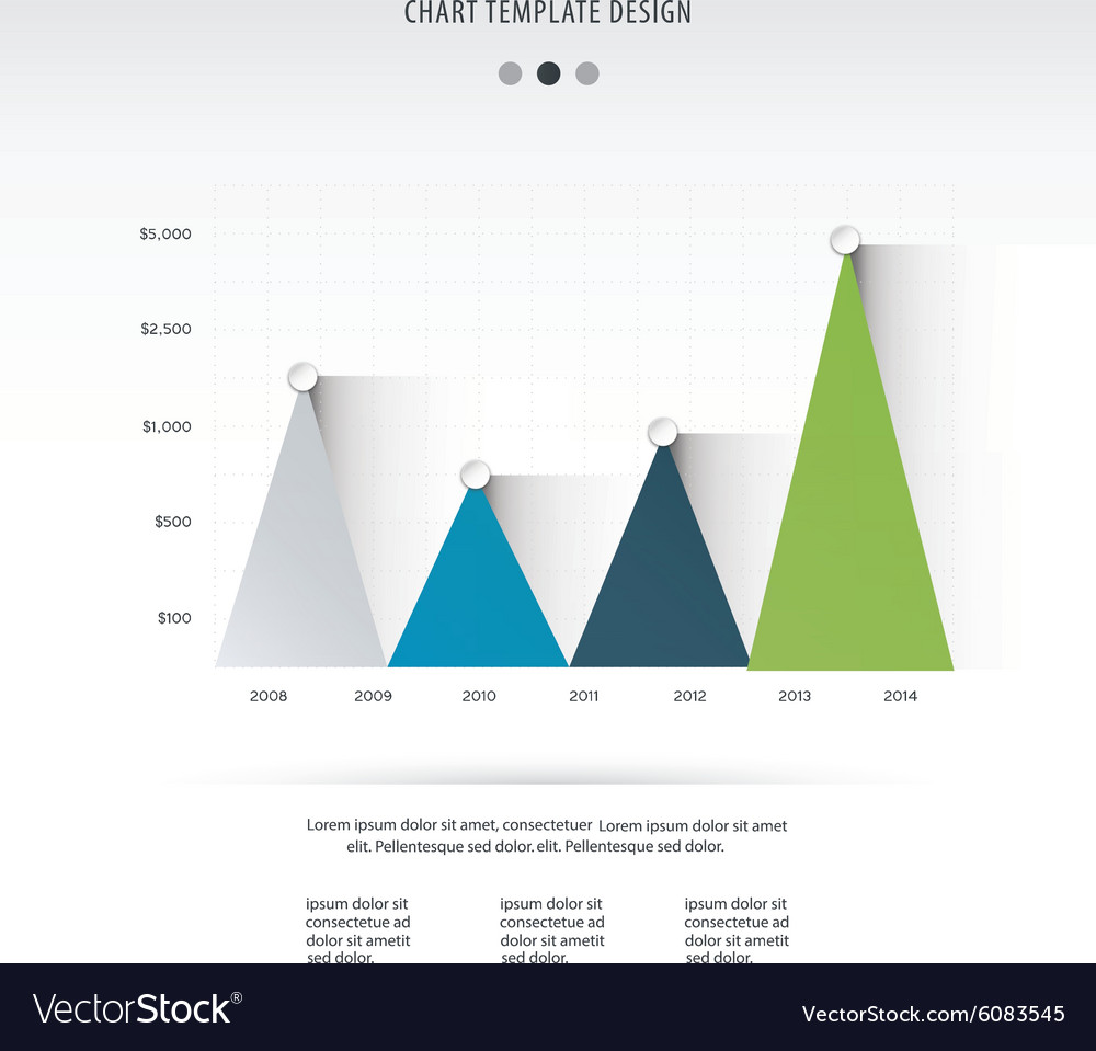 Timetable chart with three graphs Royalty Free Vector Image
