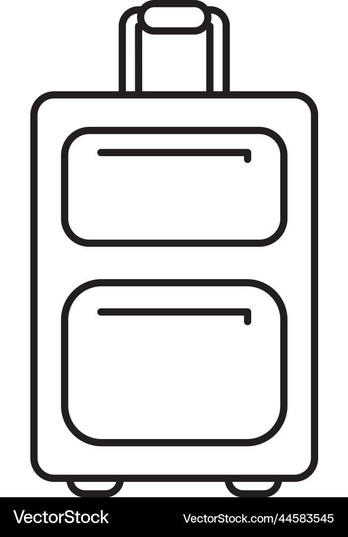 Travel luggage icon Royalty Free Vector Image - VectorStock