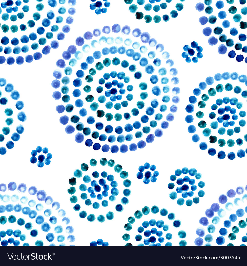 Watercolor circles seamless pattern Royalty Free Vector Watercolor circles seamless pattern Royalty Free Vector