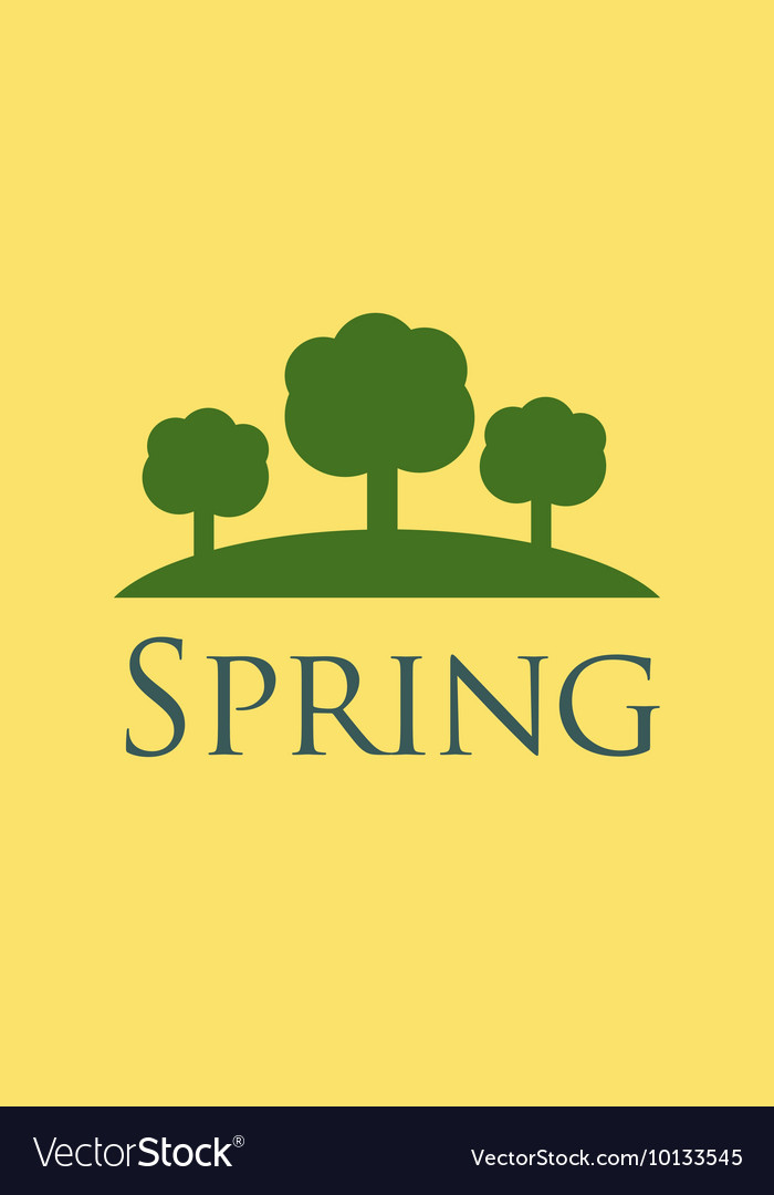 With spring Royalty Free Vector Image - VectorStock