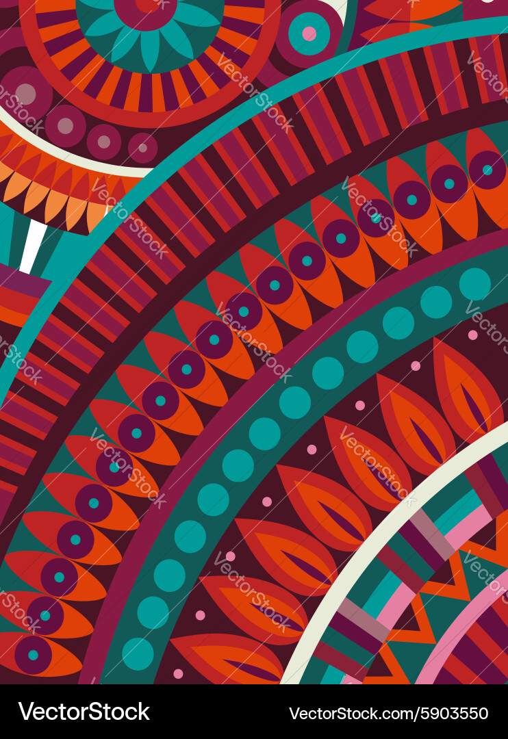 Abstract tribal ethnic background Royalty Free Vector Image