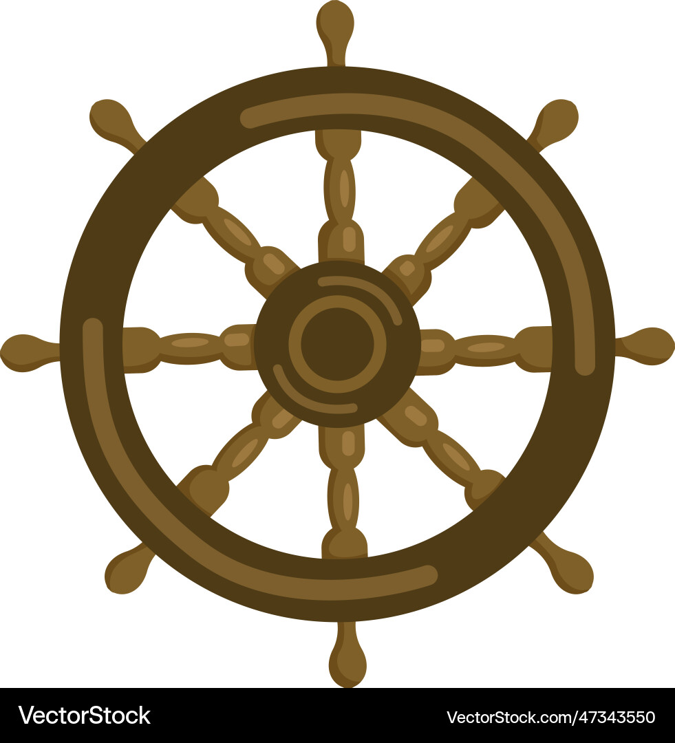 Ships wheel clipart Royalty Free Vector Image - VectorStock