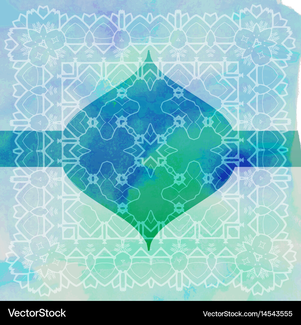 Abstract background with traditional ornament Vector Image