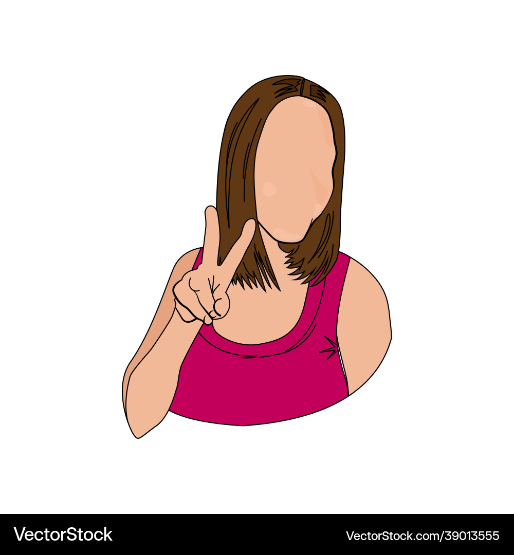 Womens sticker template Royalty Free Vector Image