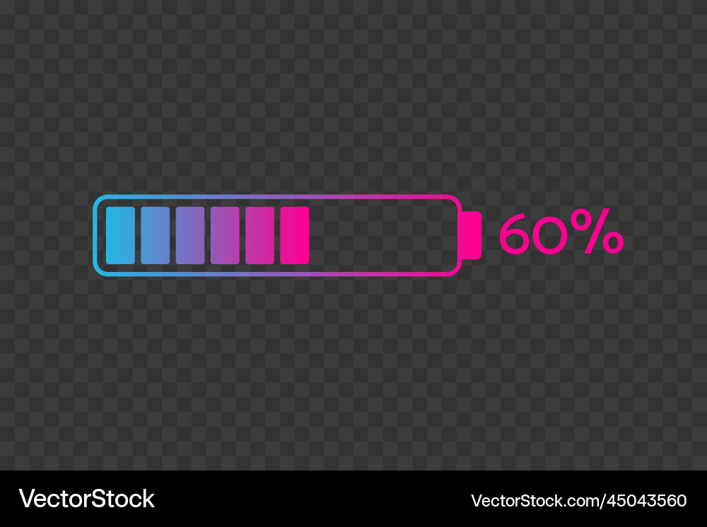 60 percent chart percentage infographics Vector Image