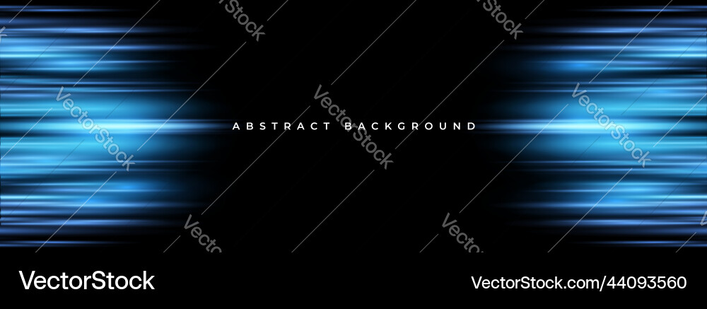 Abstract modern wide background with blue glowing Vector Image