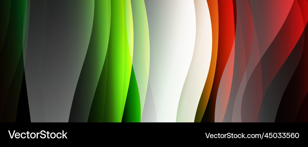 Fluid color gradients with dynamic wave line Vector Image