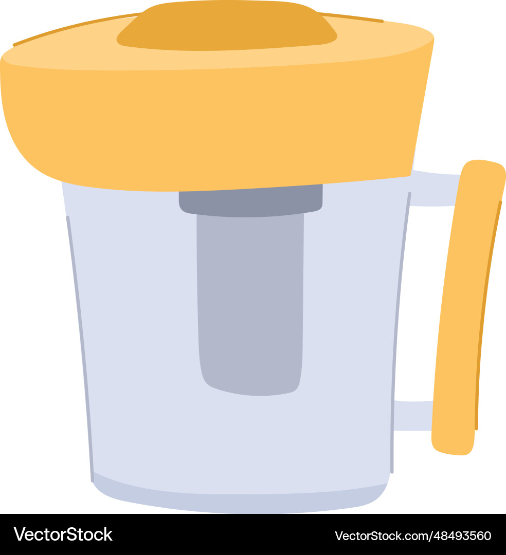 Healthy water pitcher cartoon Royalty Free Vector Image