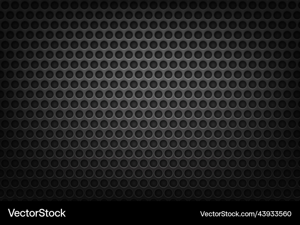 Metal cell with circle holes Royalty Free Vector Image