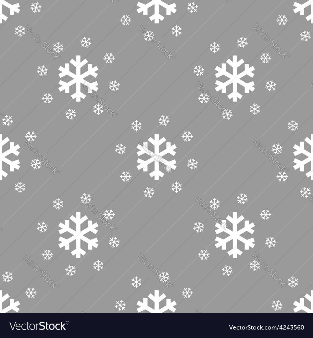 Snow seamless pattern Royalty Free Vector Image