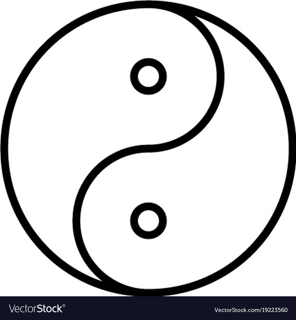 Yin yang logo symbol icon Royalty Free Vector Image Yin yang logo symbol icon Royalty Free Vector Image