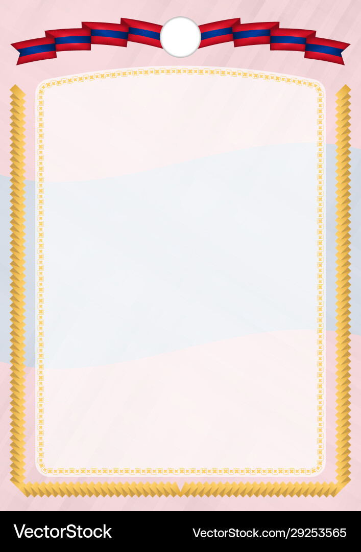 Border made with laos national flag Royalty Free Vector