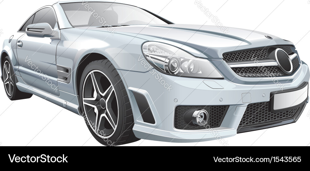 European luxury roadster Royalty Free Vector Image