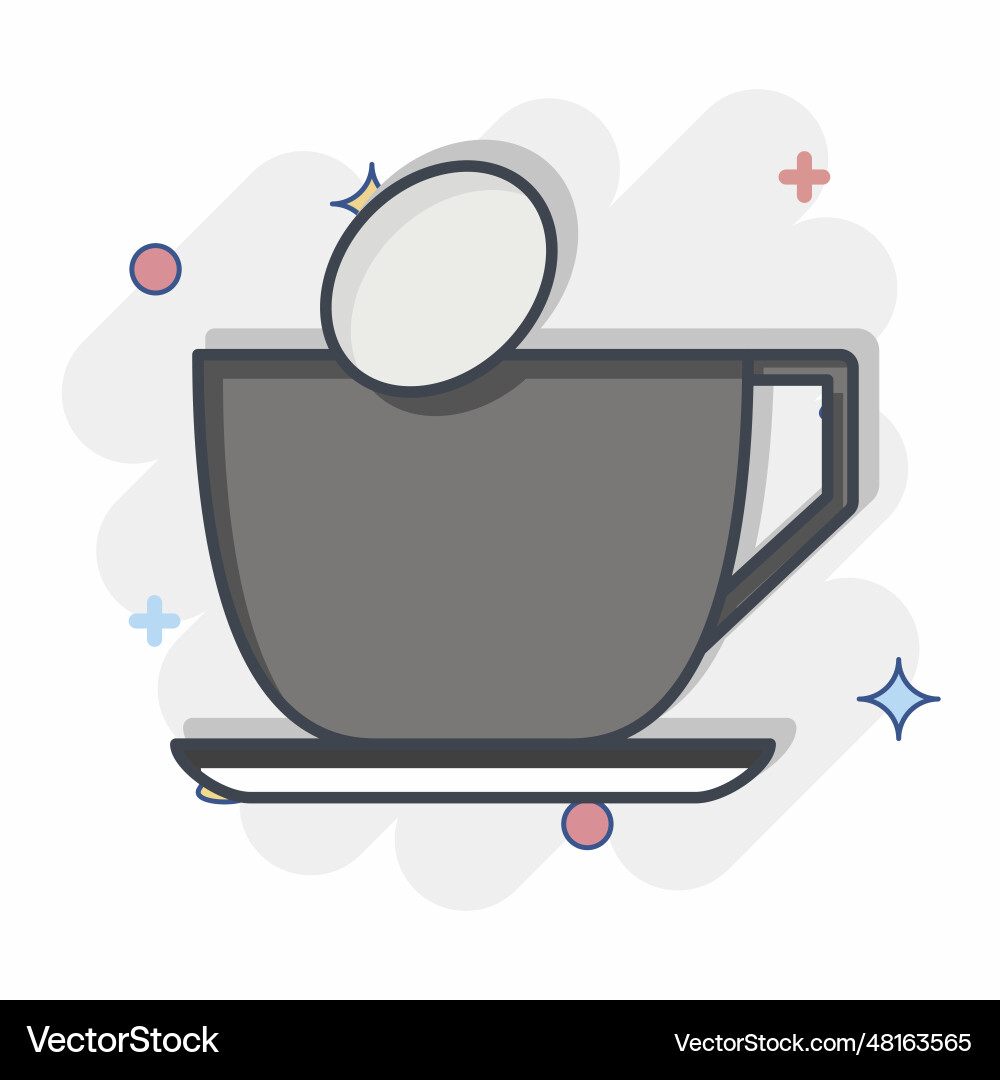 Icon caffeine related to addiction dictionary Vector Image