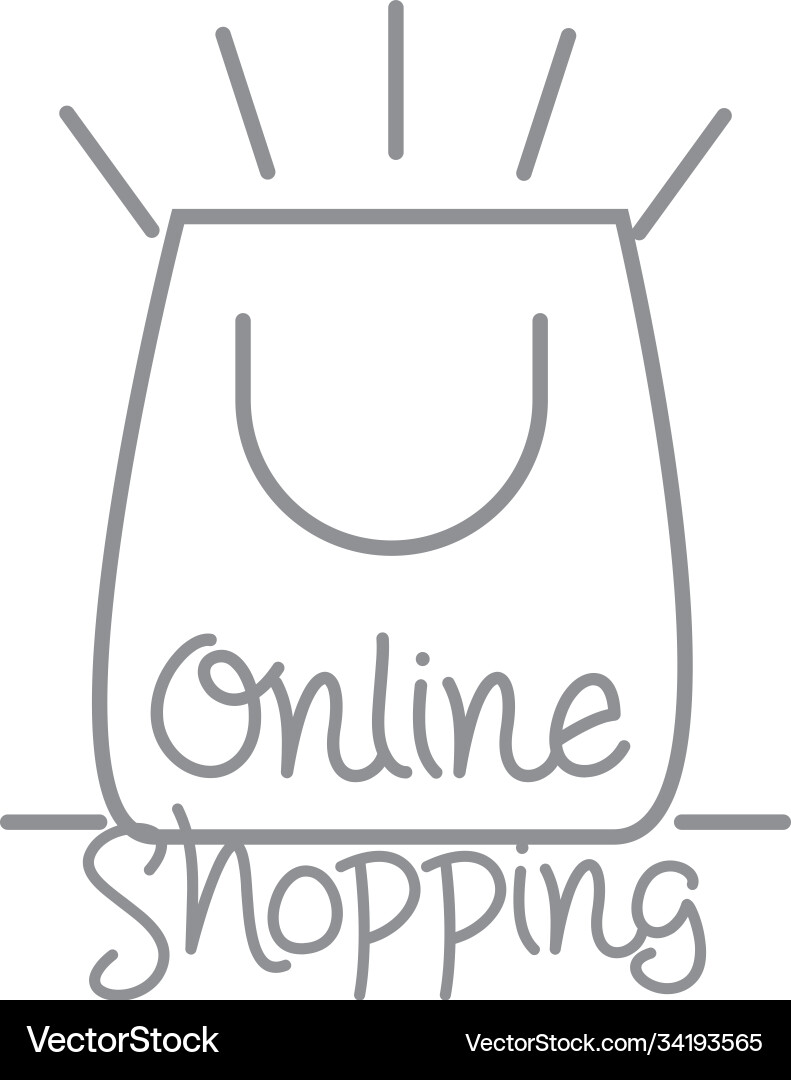 New normal online shopping prevention after Vector Image