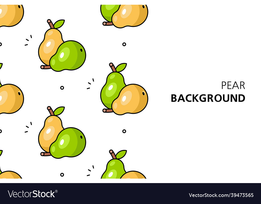 Pear background Royalty Free Vector Image - VectorStock