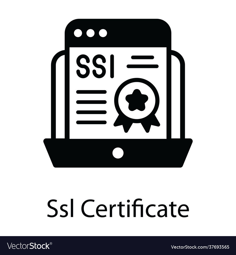 Ssl certificate Royalty Free Vector Image - VectorStock