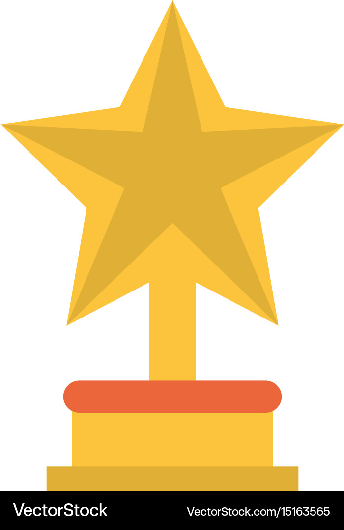 Star trophy icon imag Royalty Free Vector Image