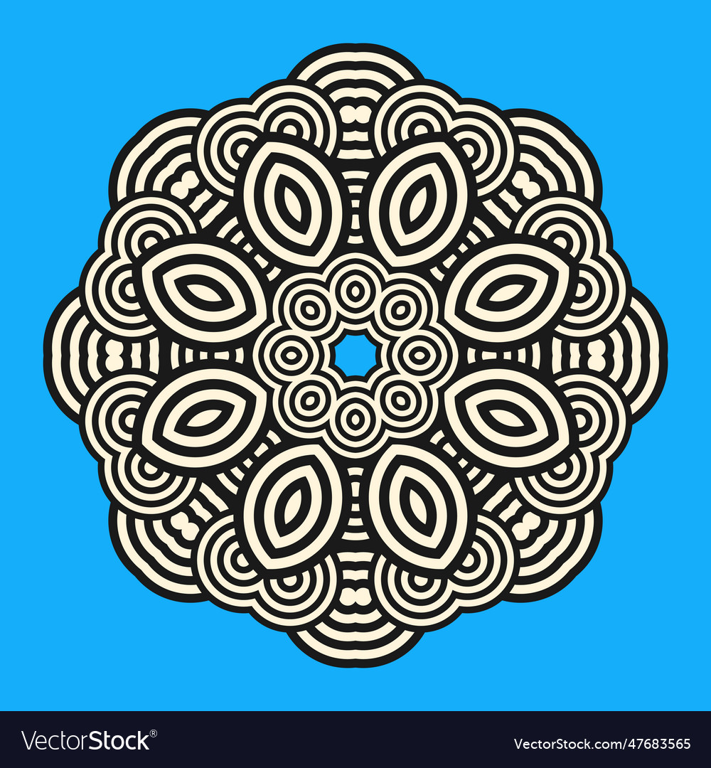 Symmetrical composition of geometric shapes Vector Image
