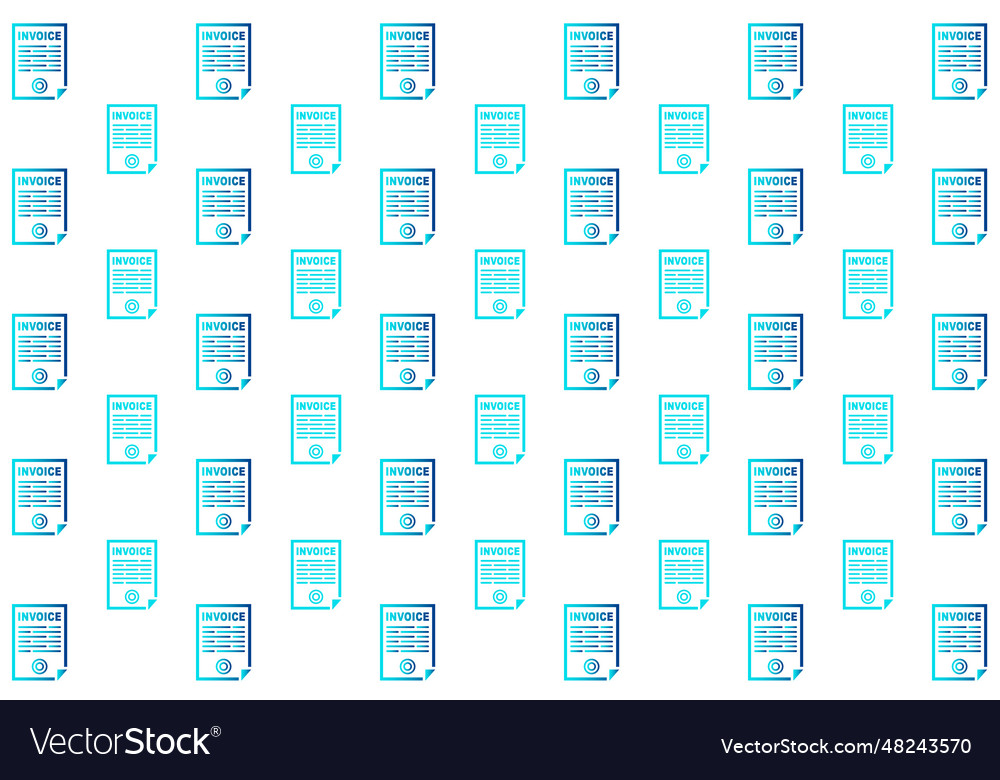 Abstract invoice pattern background Royalty Free Vector