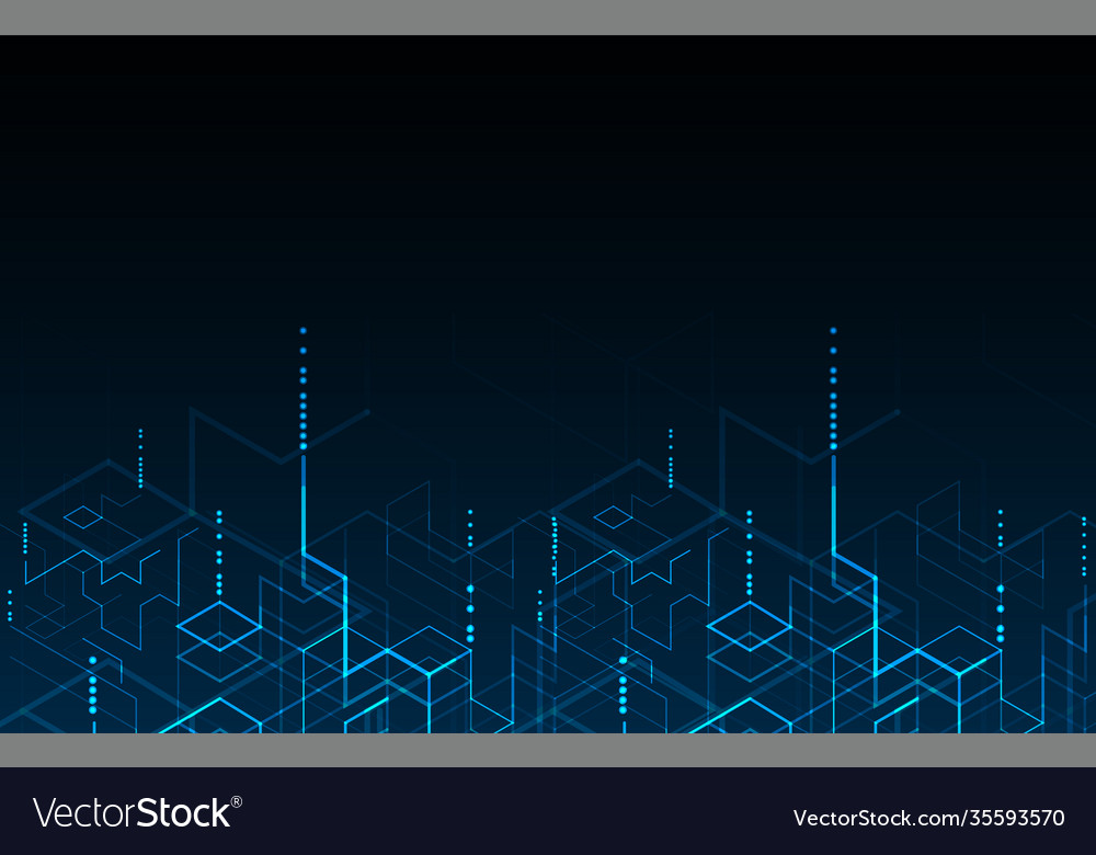 Digital technology and engineering background Vector Image