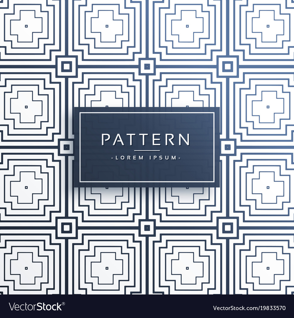 Geometric creative lines pattern Royalty Free Vector Image