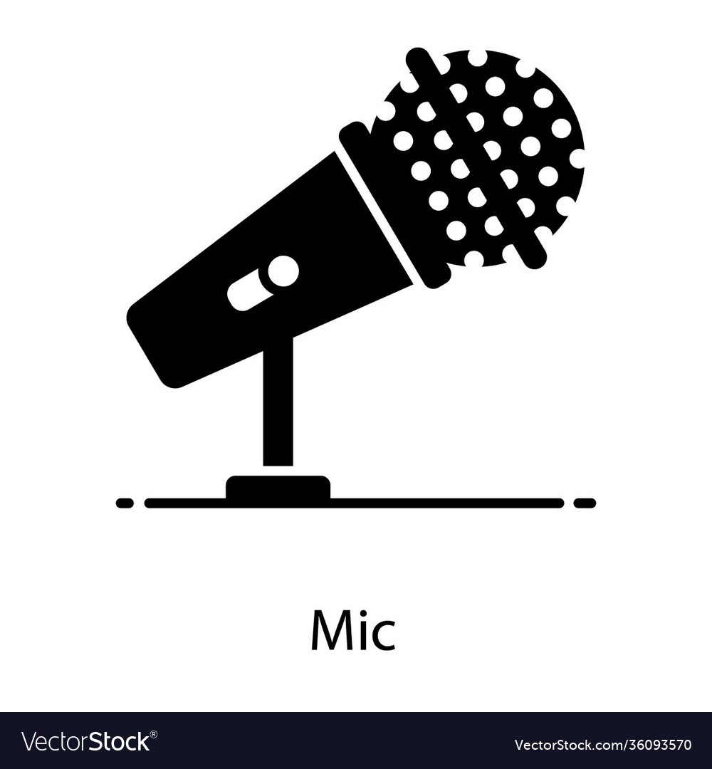Mic Royalty Free Vector Image - VectorStock