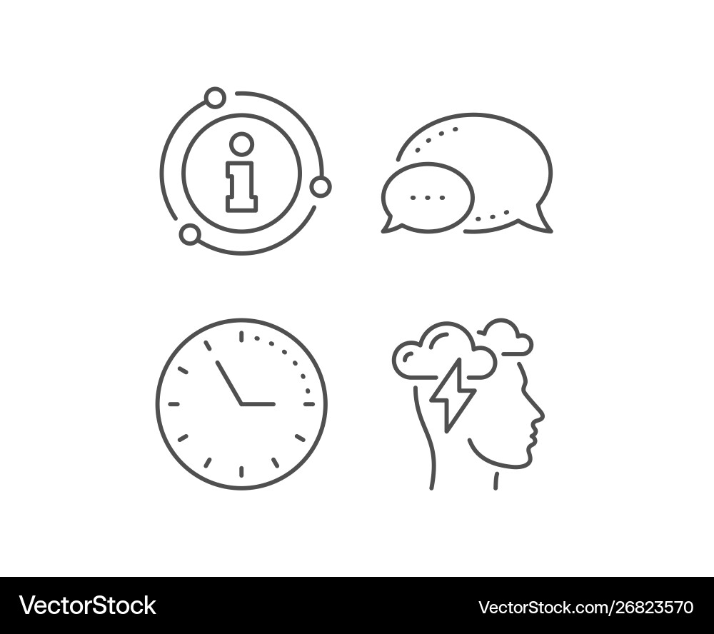 Mindfulness line icon psychology sign Royalty Free Vector