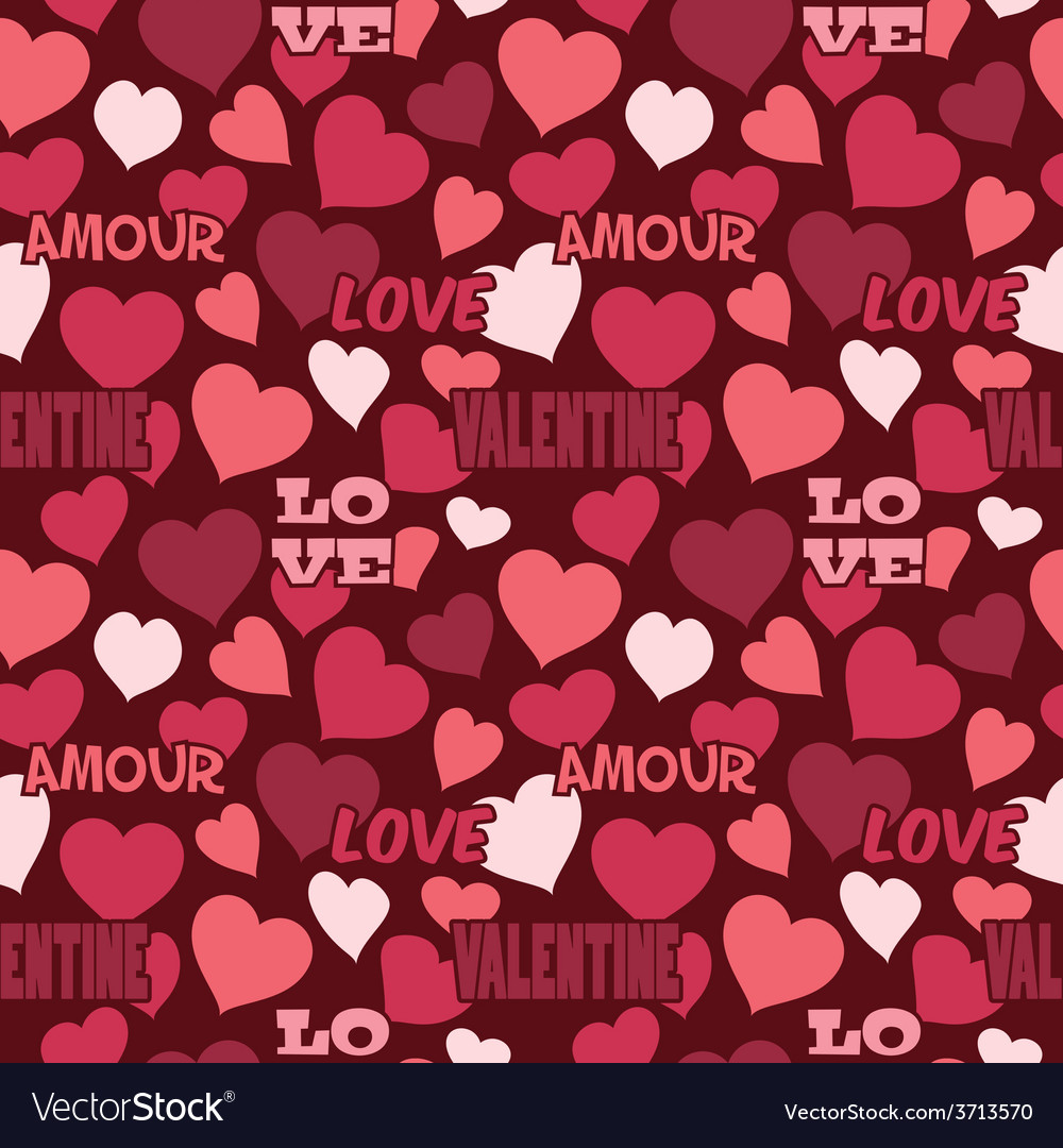 Valentine pattern Royalty Free Vector Image - VectorStock