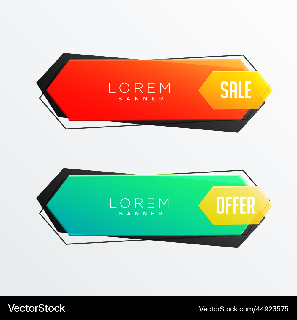 Bright sale banner design Royalty Free Vector Image