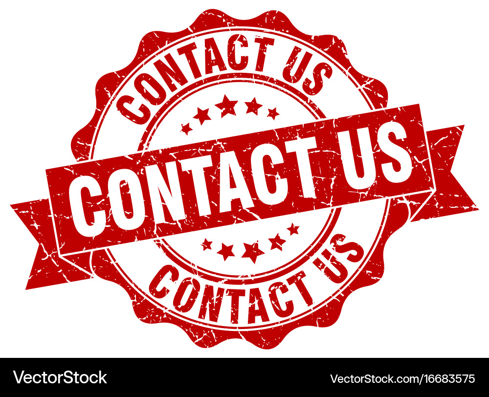 Contact us stamp sign seal Royalty Free Vector Image