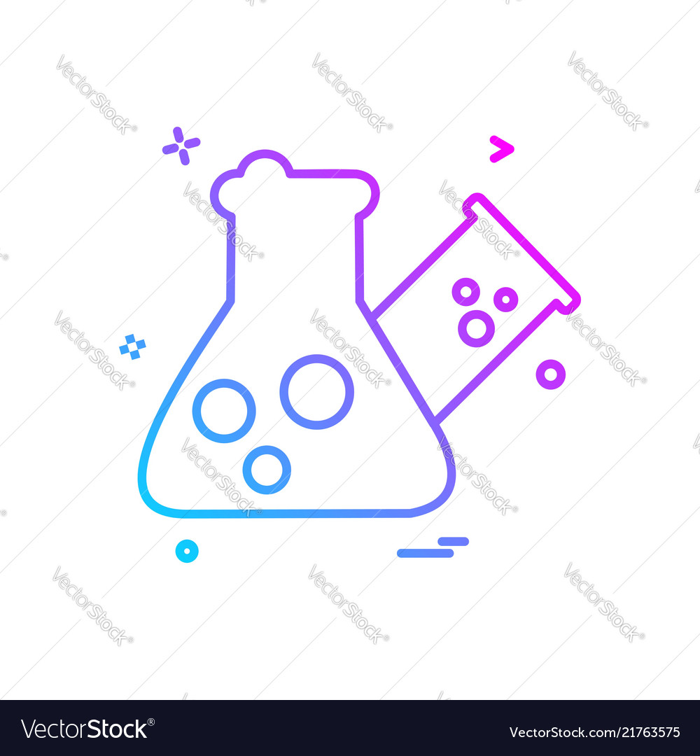 Flask icon design Royalty Free Vector Image - VectorStock