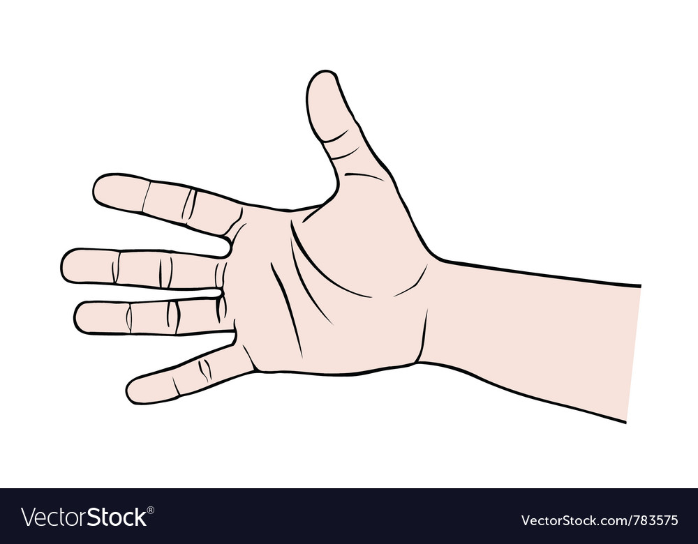 Hand Royalty Free Vector Image - VectorStock