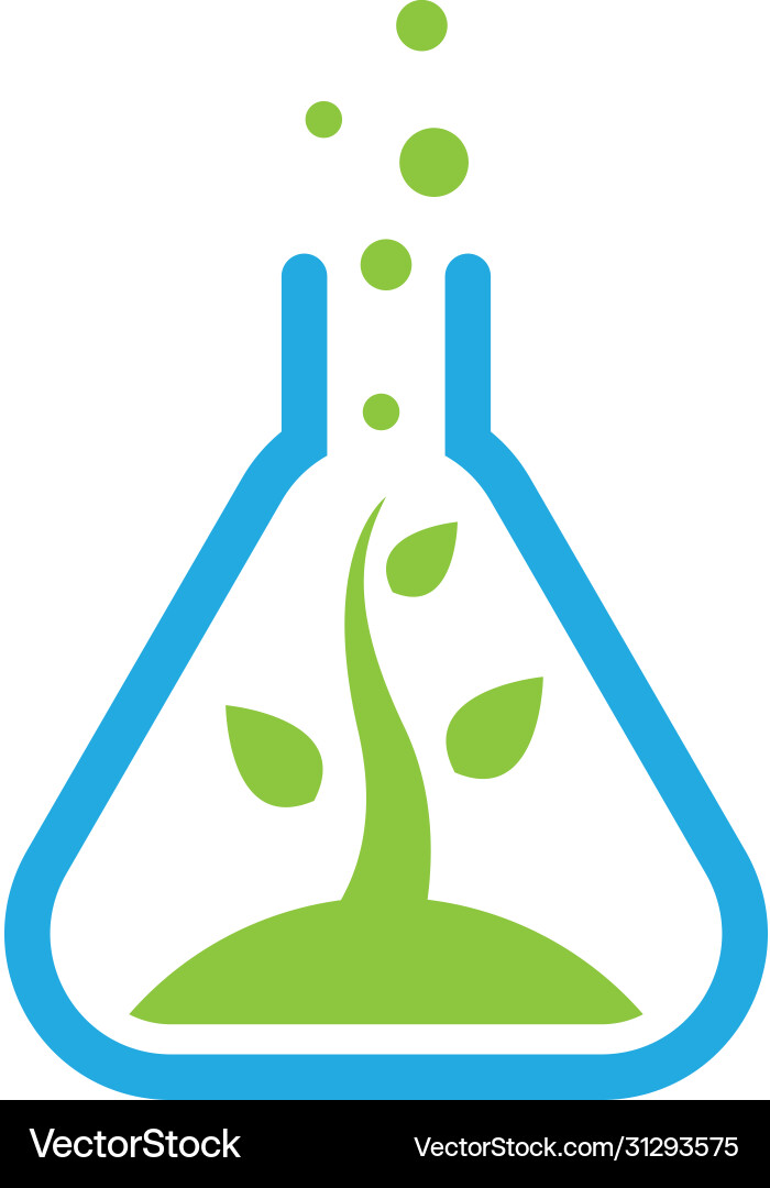 Natural lab logo icon Royalty Free Vector Image