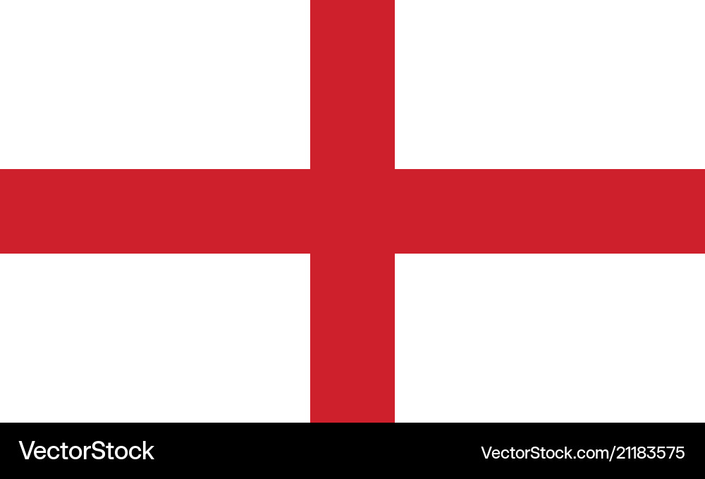Simple flag of england Royalty Free Vector Image