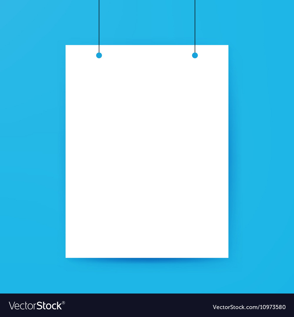 Blank Poster Template Royalty Free Vector Image