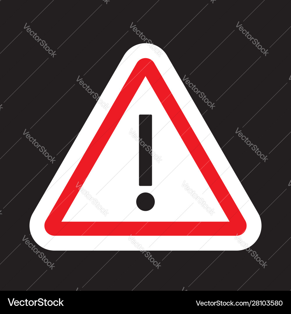 Danger or hazard yellow symbol alert Royalty Free Vector