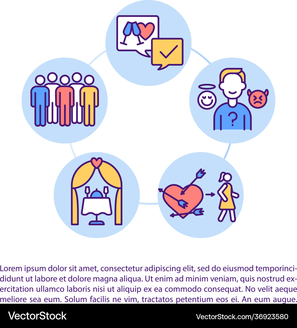 First date safety concept line icons with text Vector Image