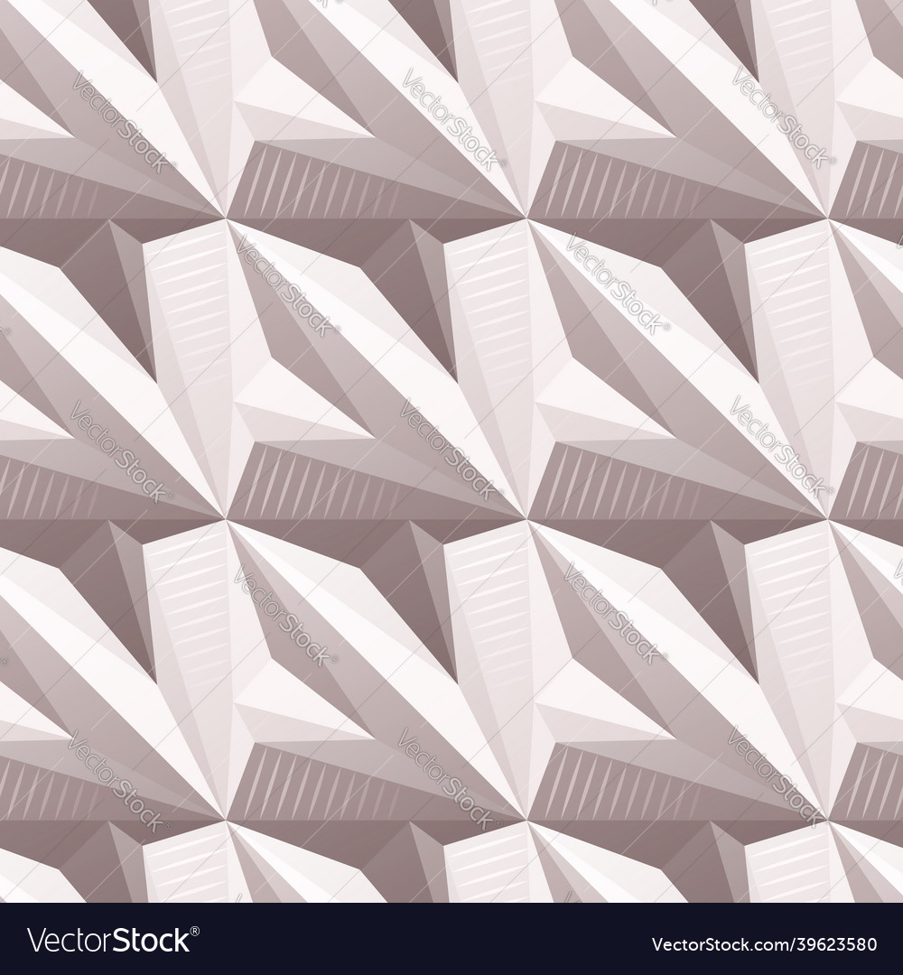 Geometric pattern with shadow seamless Royalty Free Vector