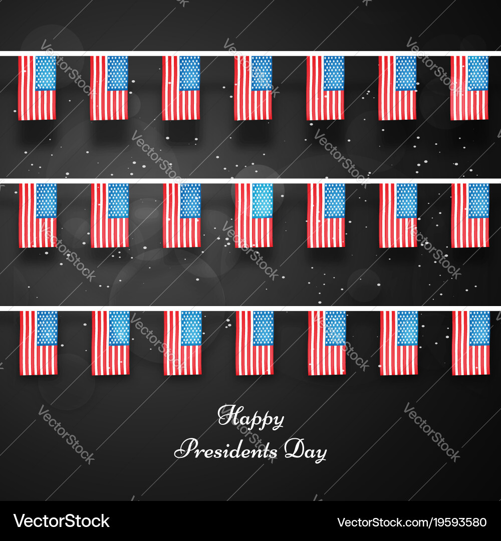 Usa presidents day background Royalty Free Vector Image