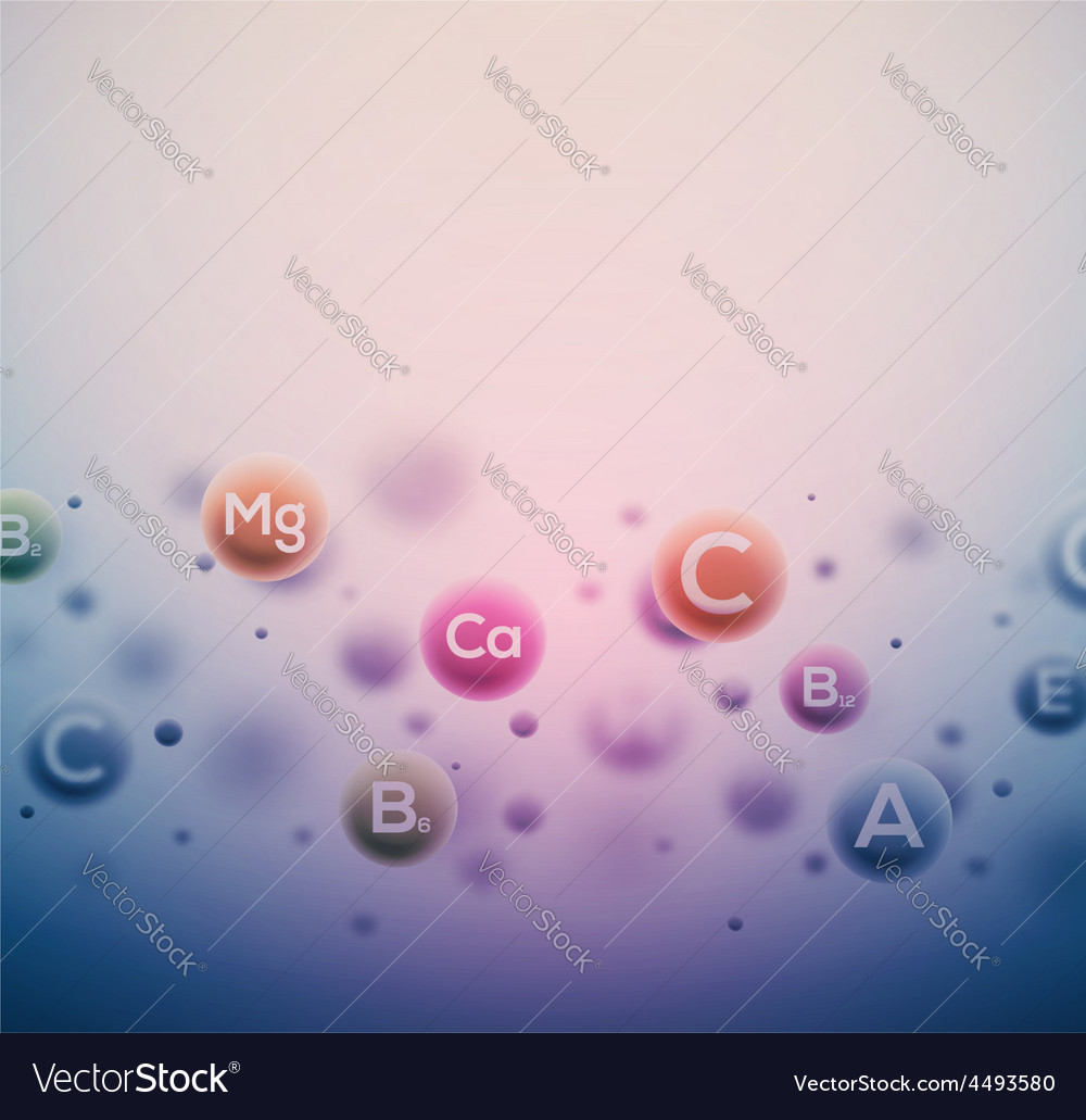 Vitamins background Royalty Free Vector Image - VectorStock