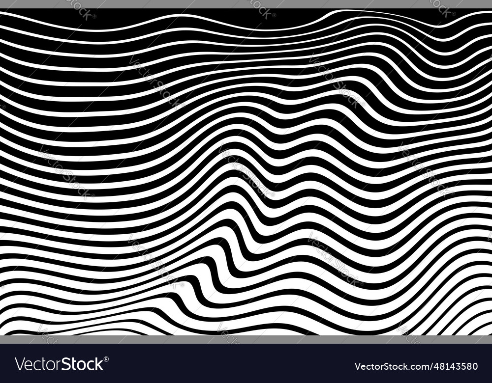 Wavy lines pattern Royalty Free Vector Image - VectorStock