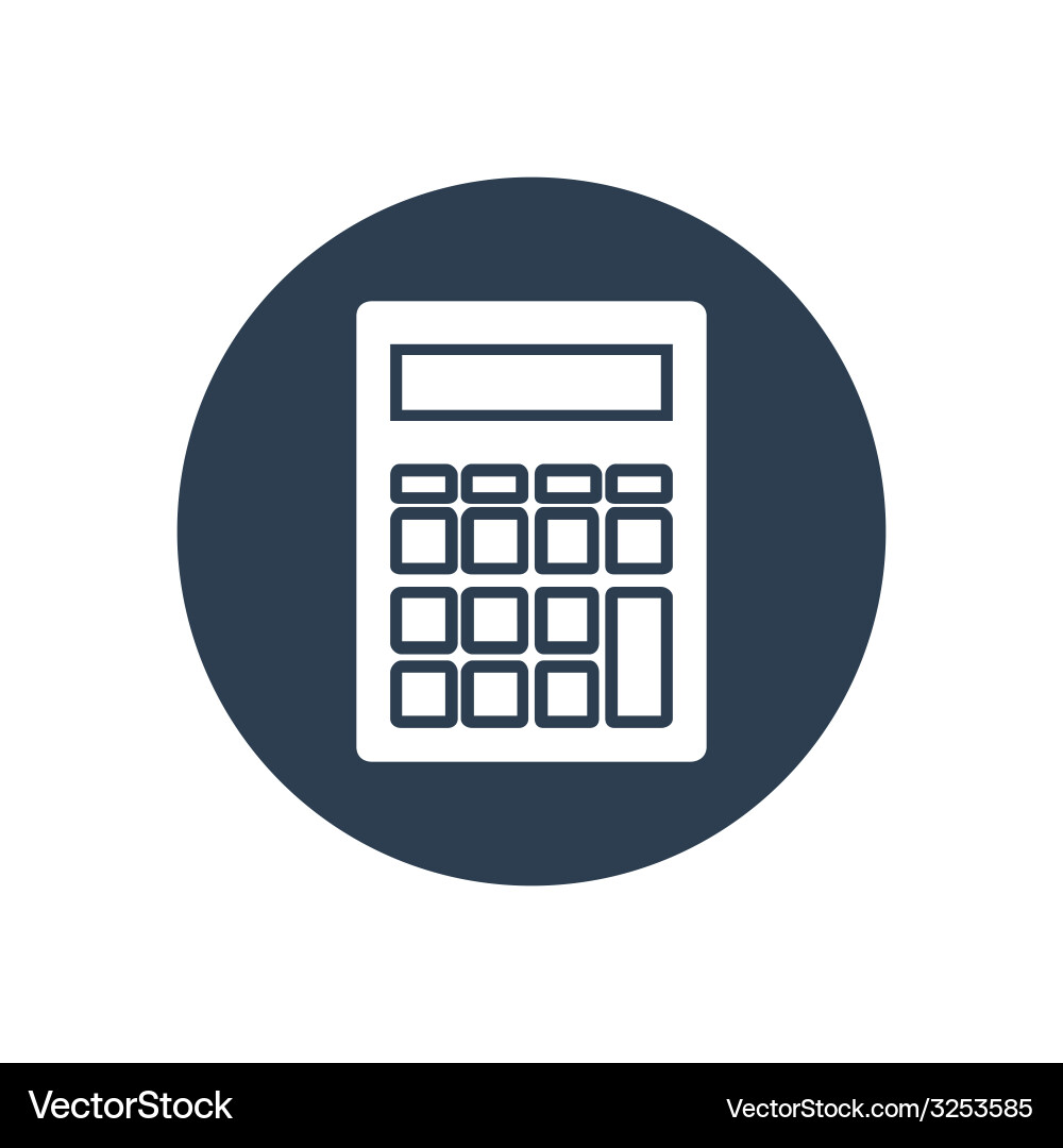 Calculator Icon Flat