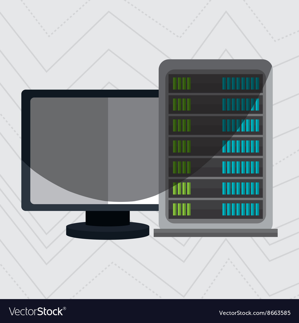 Data center design Royalty Free Vector Image - VectorStock