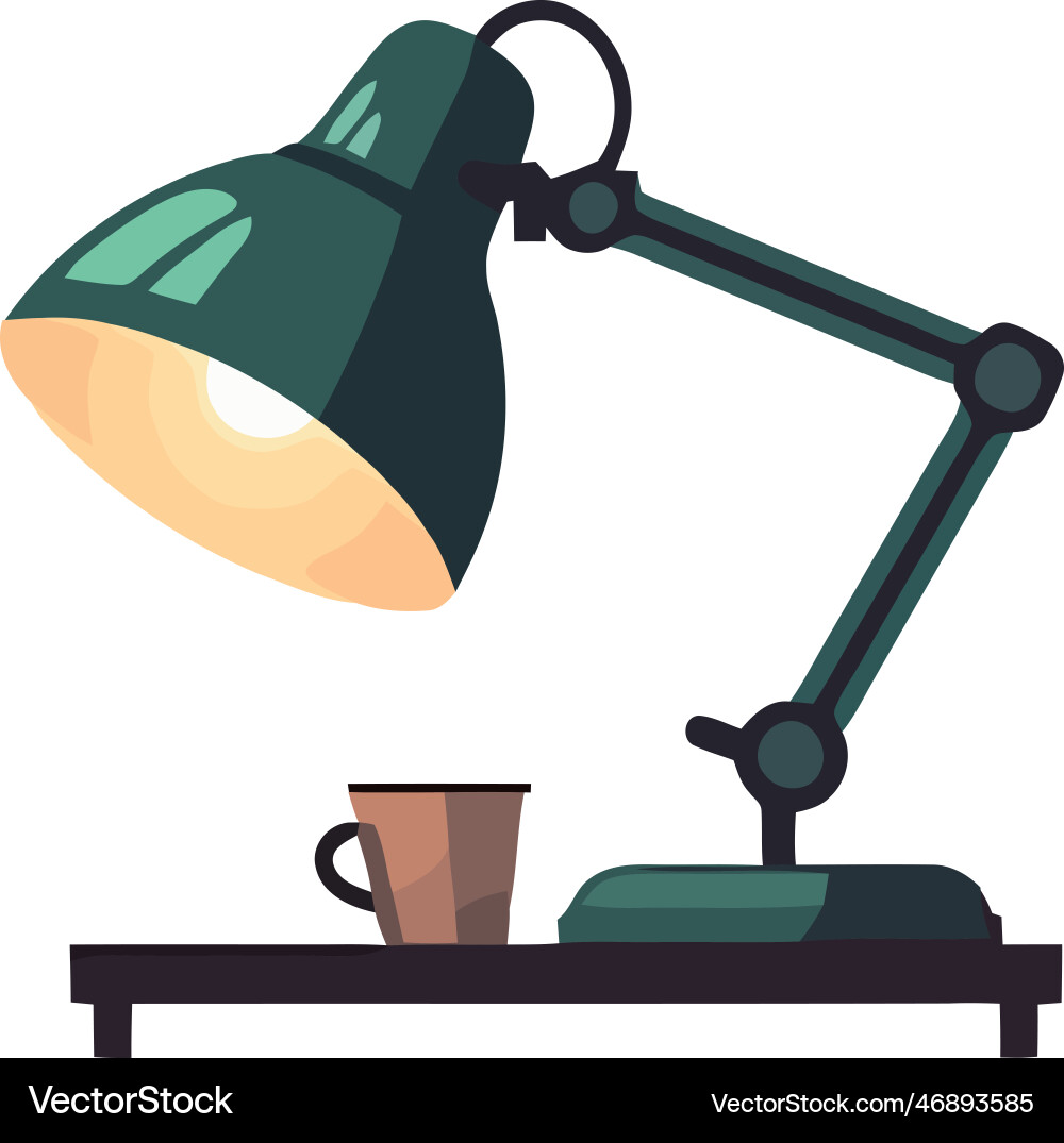 Modern electric lamp symbol illuminates Royalty Free Vector