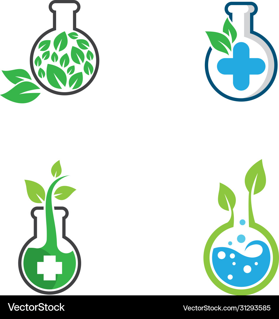 Natural lab logo icon Royalty Free Vector Image