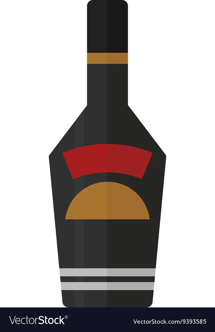 Rum bottle Royalty Free Vector Image - VectorStock