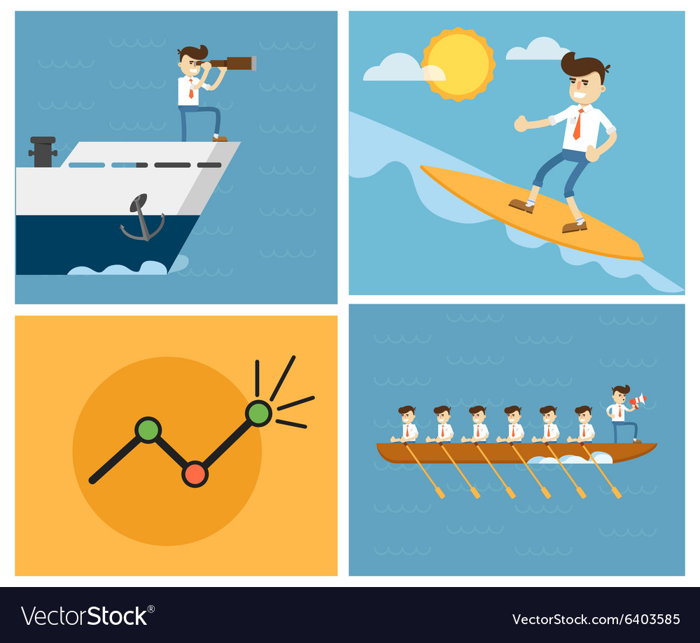 Team work concept Royalty Free Vector Image - VectorStock